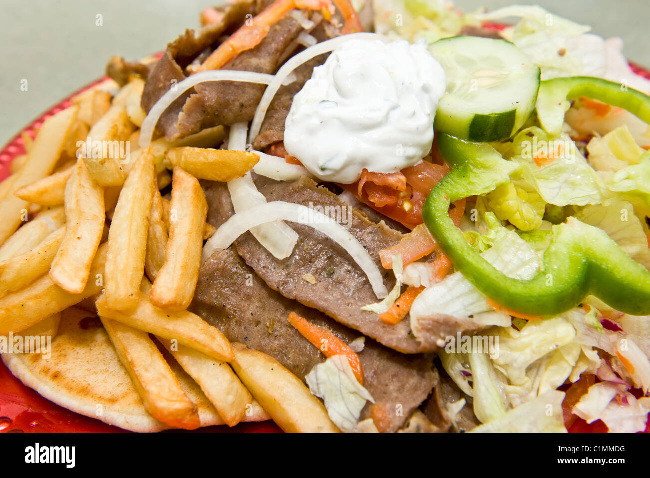 Gyro Sandwich With Fries