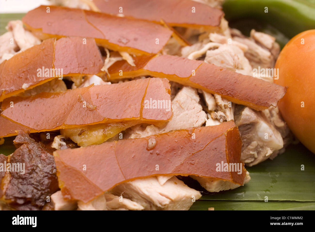 Chopped lechon (roast pork Stock Photo - Alamy