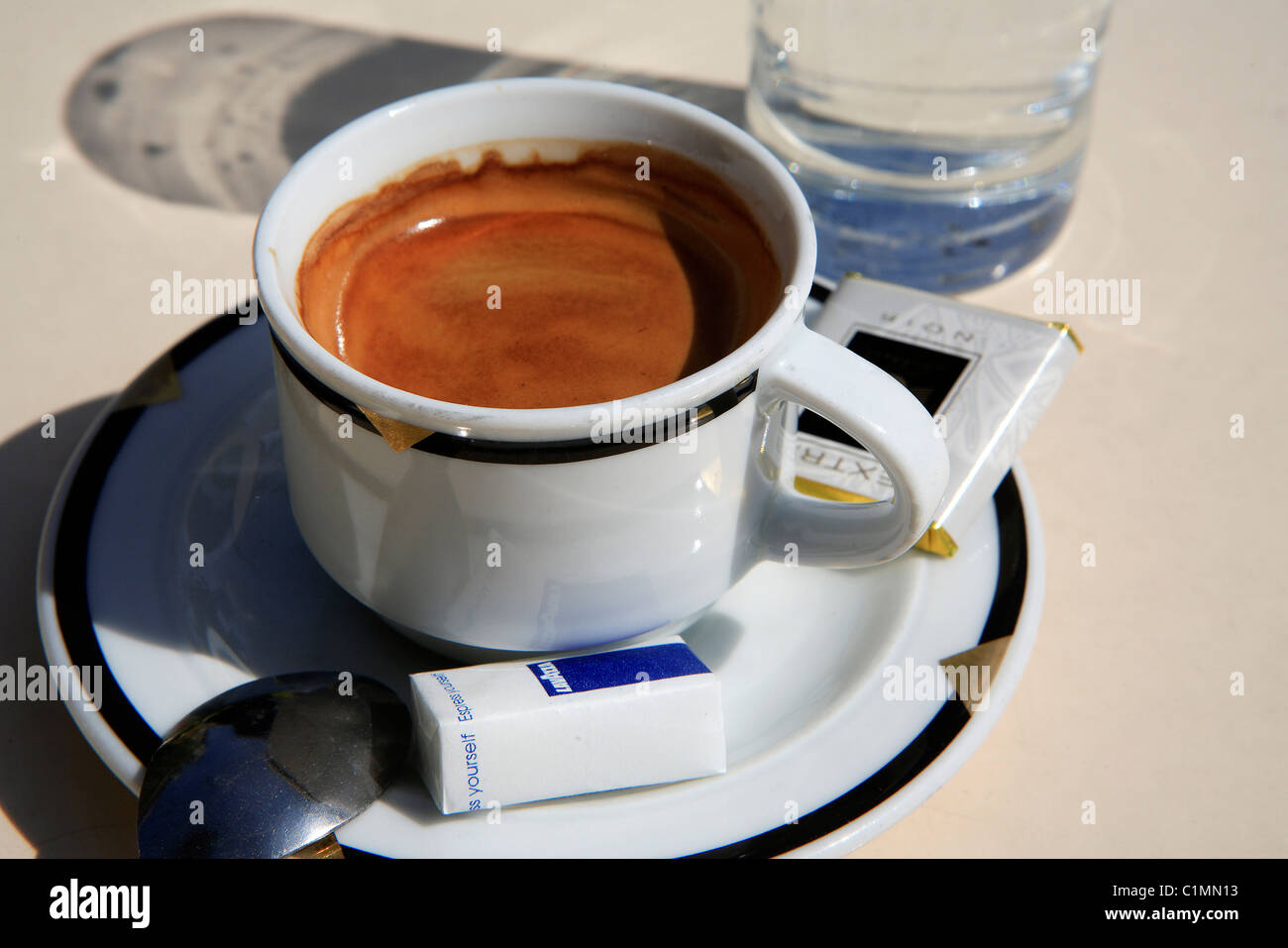 France, Paris, cup of coffee Stock Photo - Alamy