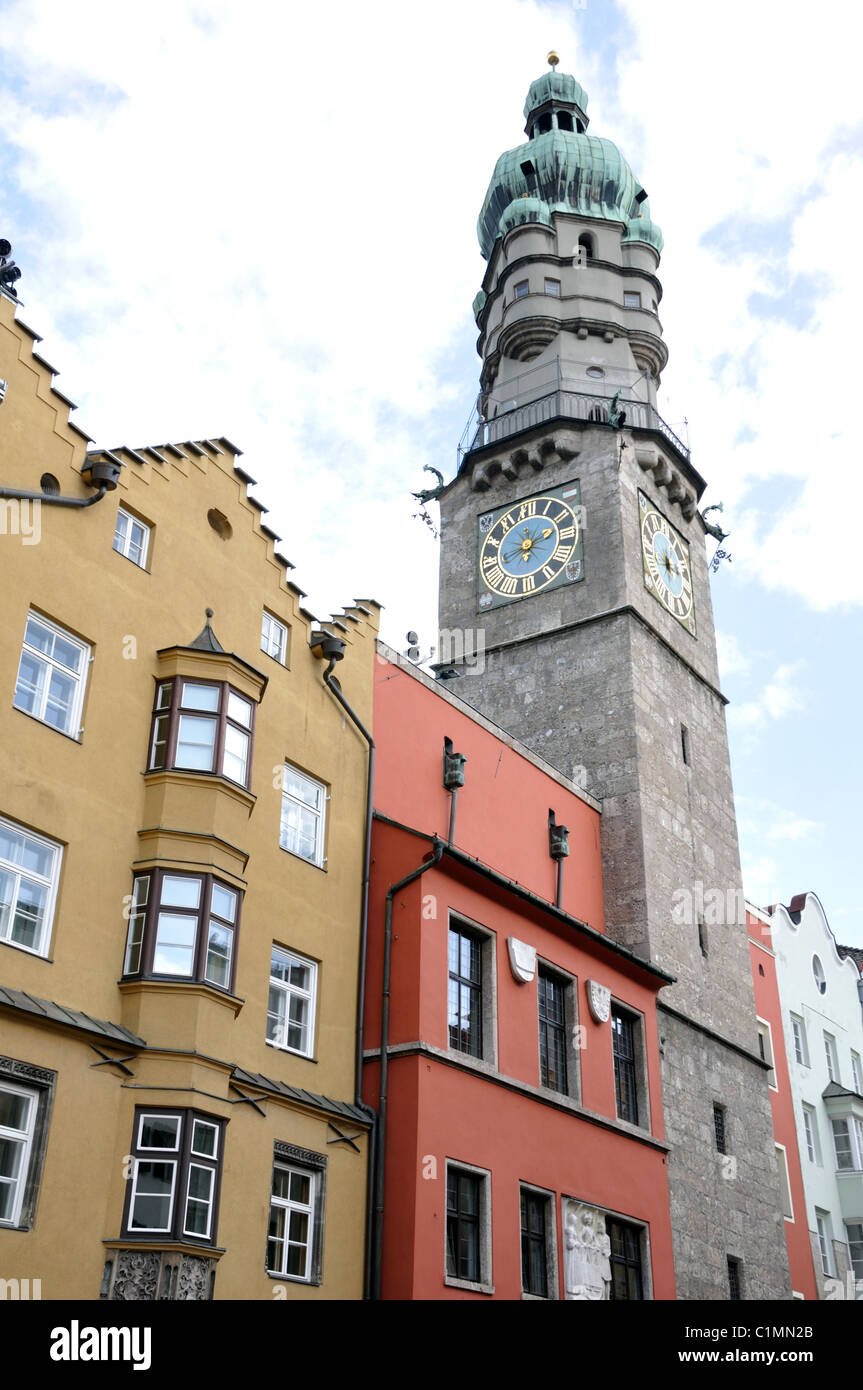 Town Tower - Stadtturm - Innsbruck, Austria - the old Rathaus - town ...