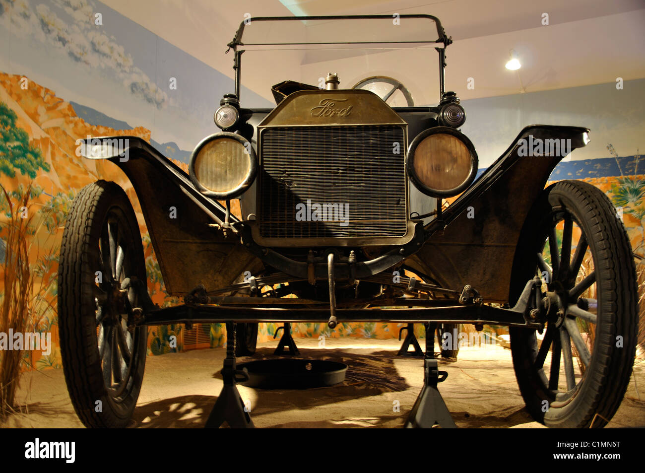 Old 1915 Ford car on display at Museum, Amarillo, Texas, USA Stock ...
