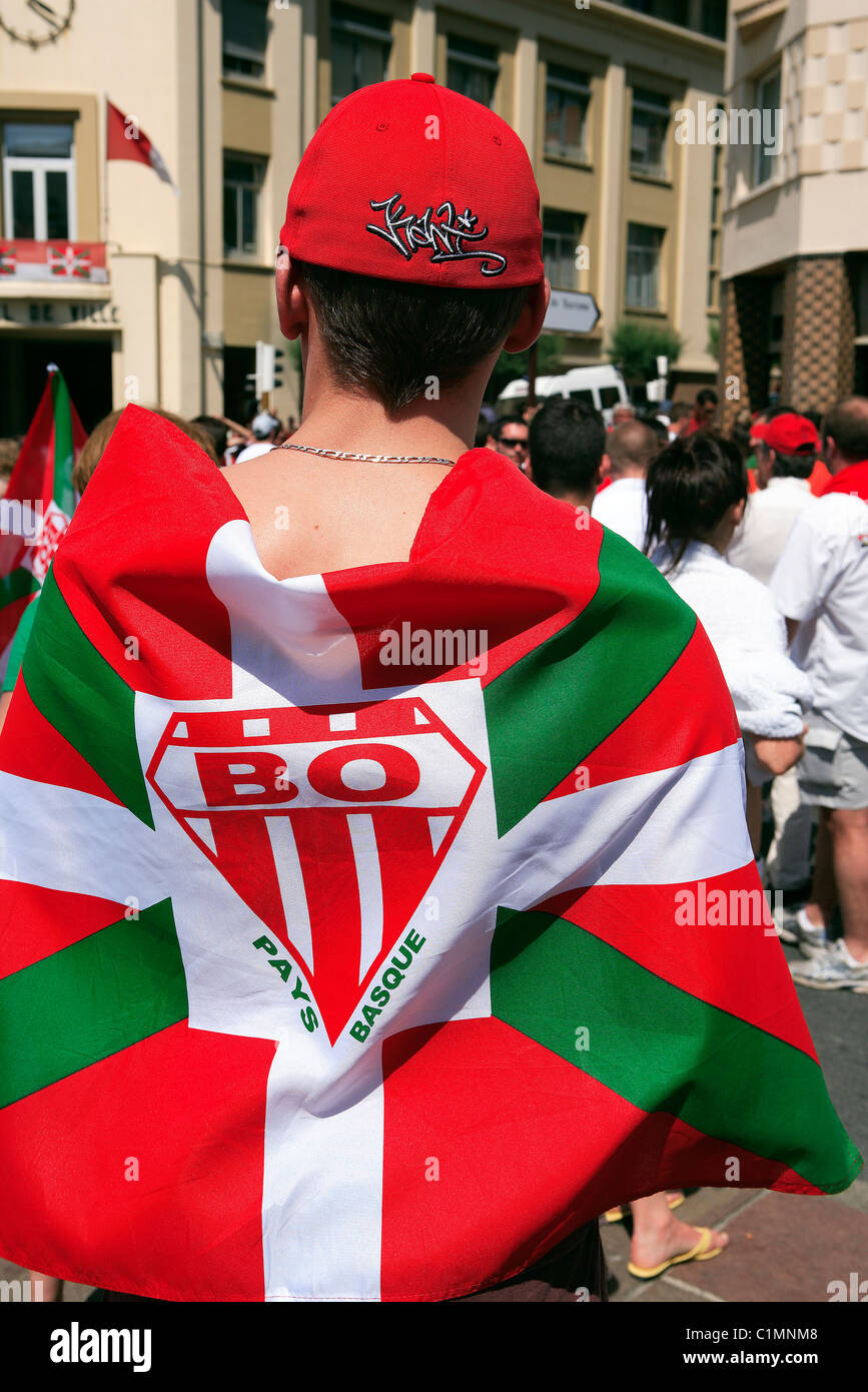 France pyrenees atlantiques biarritz flag hi-res stock photography and ...