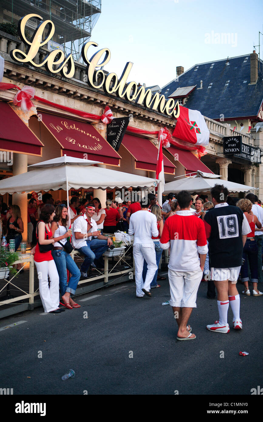 France pyrenees atlantiques biarritz flag hi-res stock photography and ...