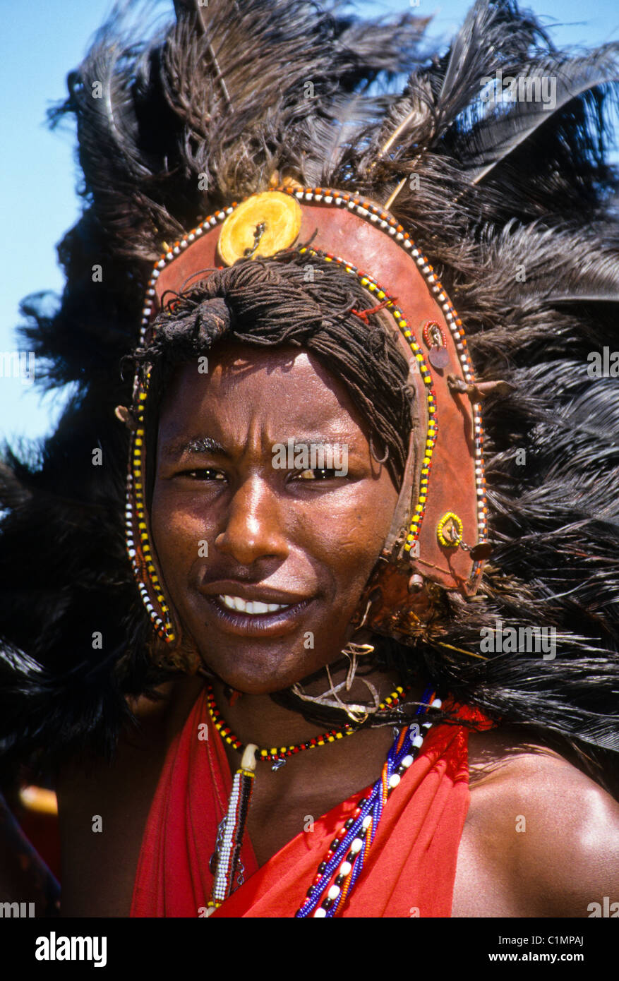 Portrait maasai warrior moran traditional hi-res stock photography and ...