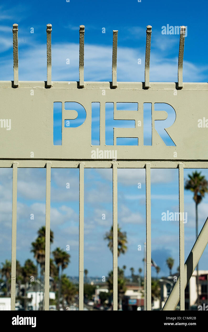 Ocean Beach Pier Entrance Stock Photo - Alamy
