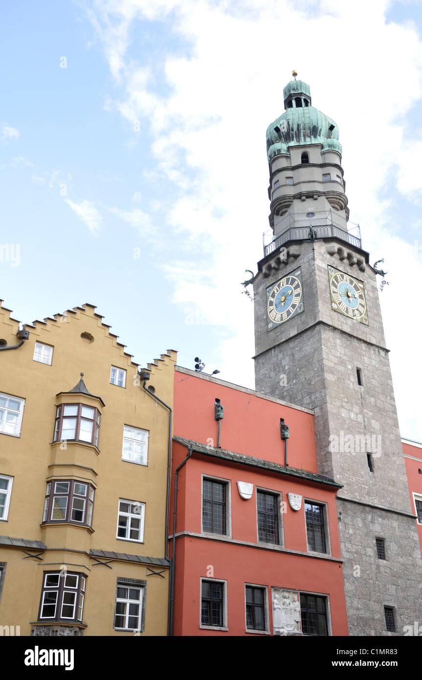 Town Tower - Stadtturm - Innsbruck, Austria - the old Rathaus - town ...