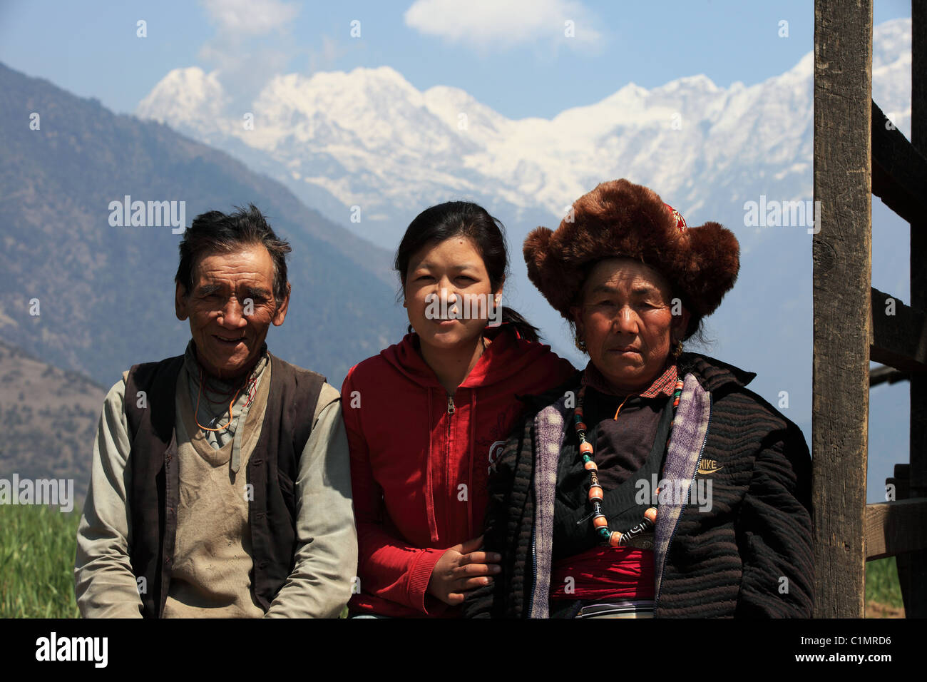 Nepali family hi-res stock photography and images - Alamy