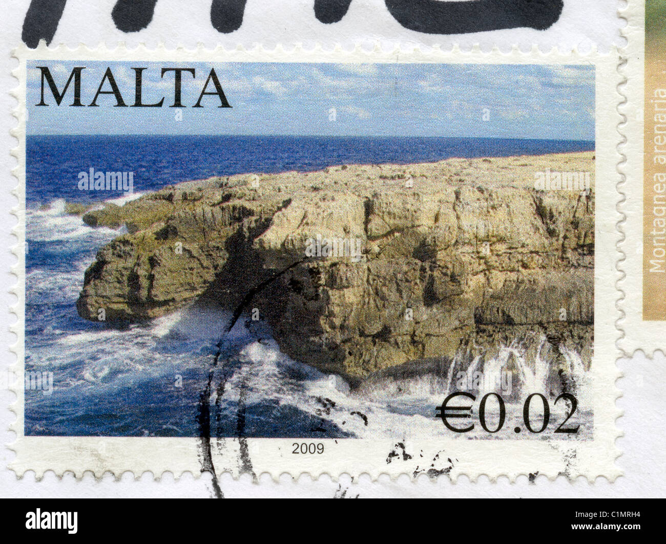 Malta postage stamp Stock Photo - Alamy