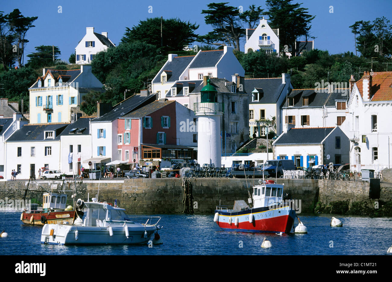 France, Morbihan, Belle Ile, Sauzon port Stock Photo - Alamy