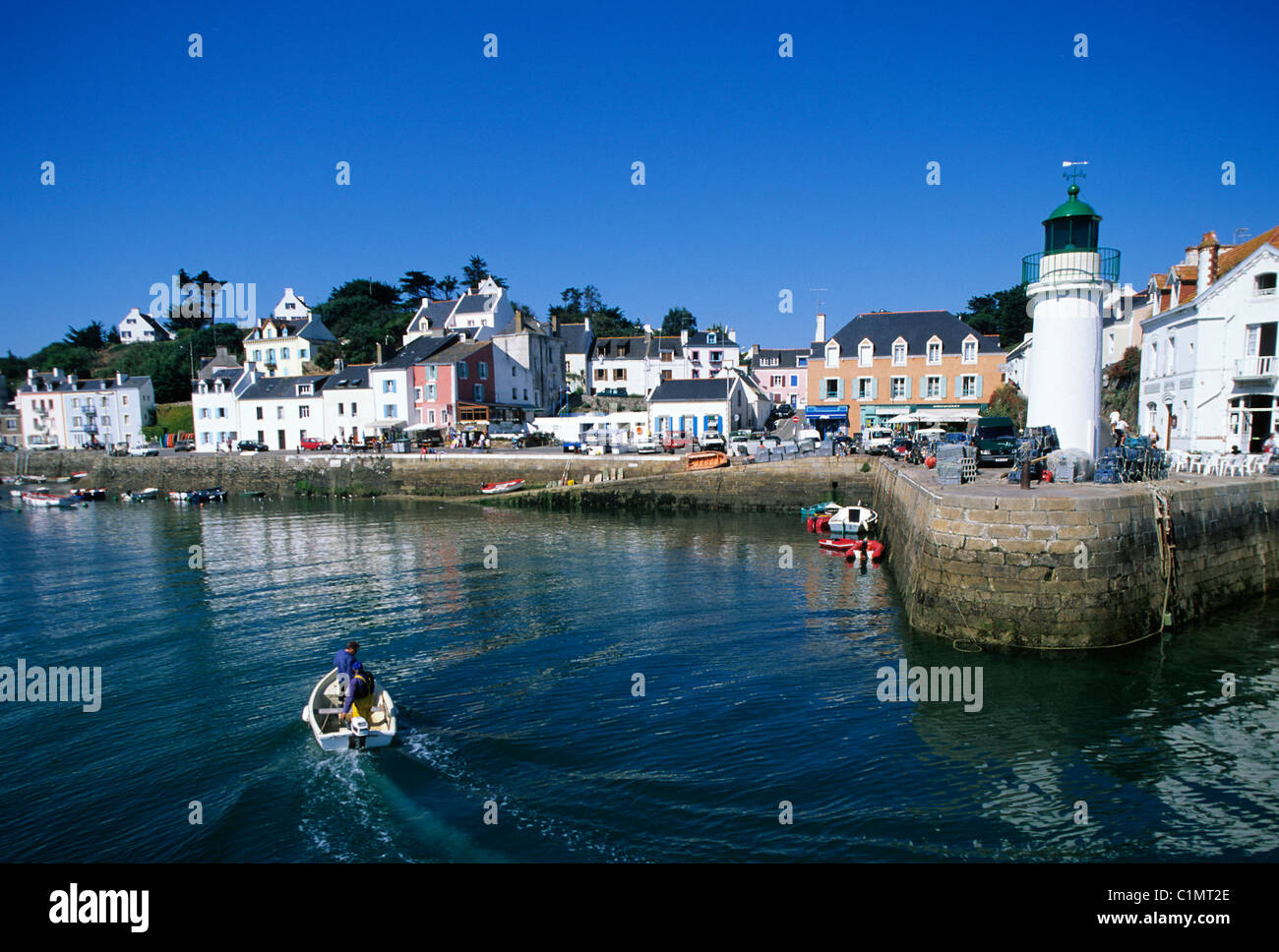 France, Morbihan, Belle Ile, Sauzon port Stock Photo - Alamy