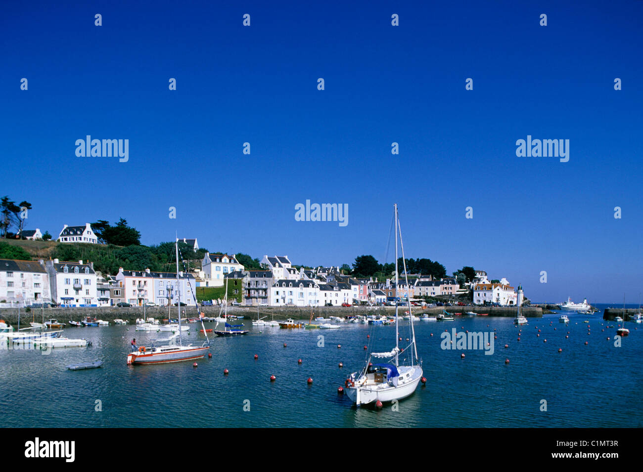 France, Morbihan, Belle Ile, Sauzon port Stock Photo - Alamy