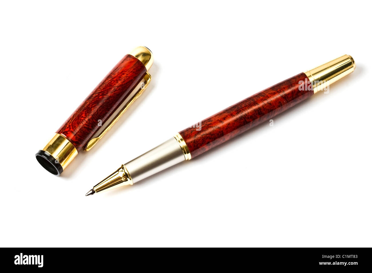 Ball Point Pen Isolated On White background Stock Photo - Alamy