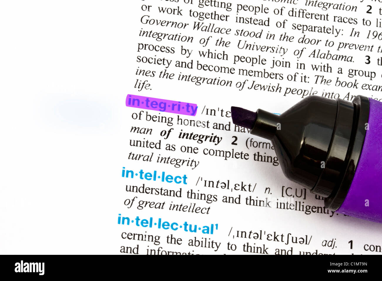 The Word Integrity Highlighted In A Dictionary Stock Photo Alamy the-word-integrity-highlighted-in-a-dictionary-stock-photo-alamy