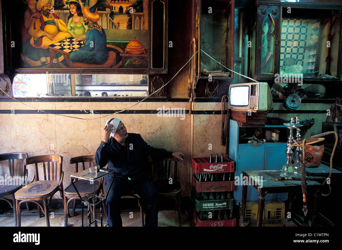 Egypt, Cairo, Cairo's old cafe Stock Photo - Alamy