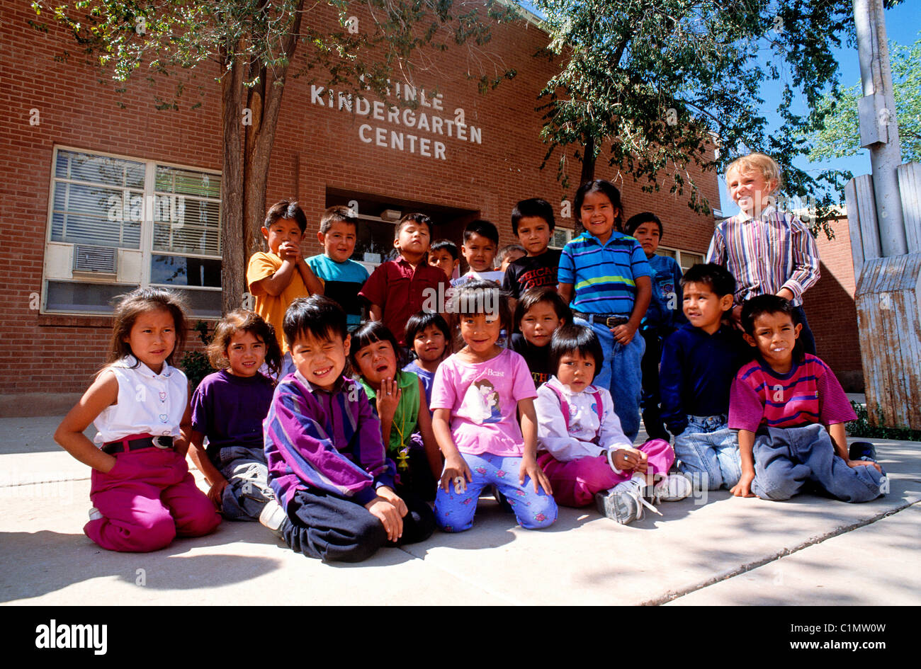 United States, Arizona SouthWest, Navajo reservation, Shelly school ...
