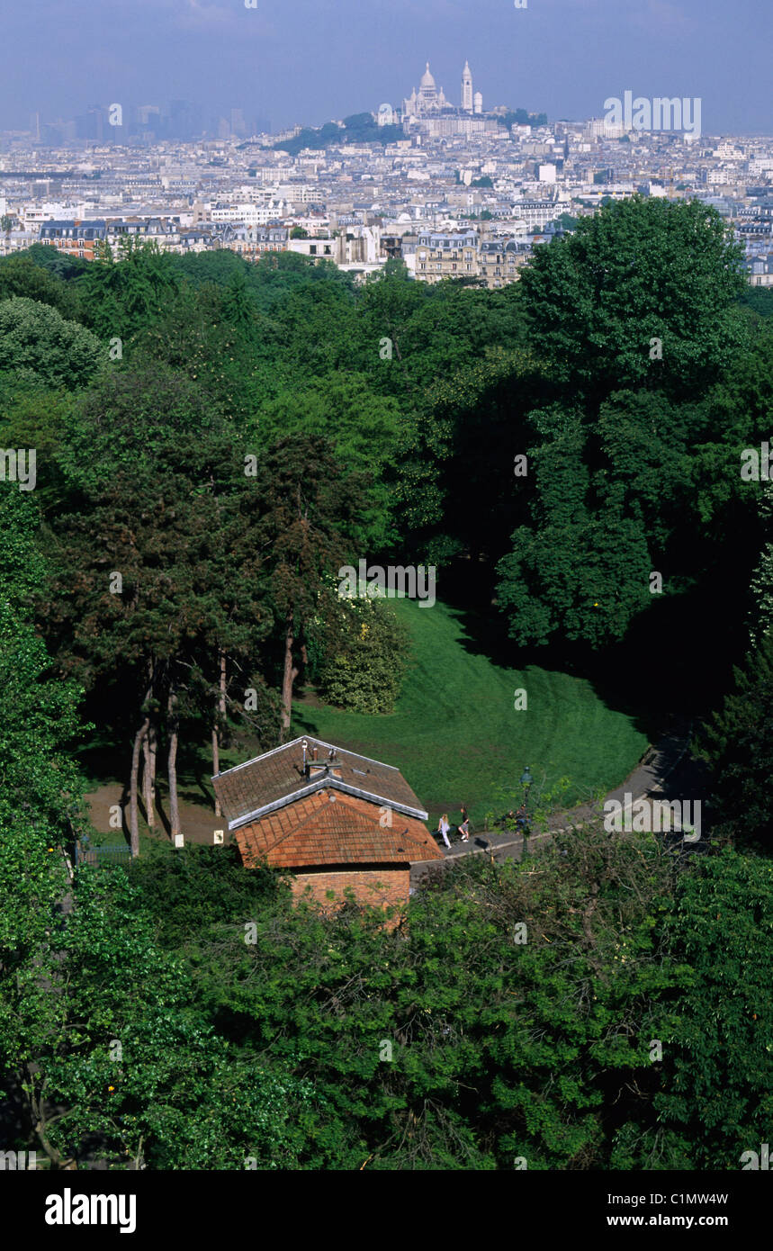France, Paris, Buttes Chaumont park Stock Photo - Alamy