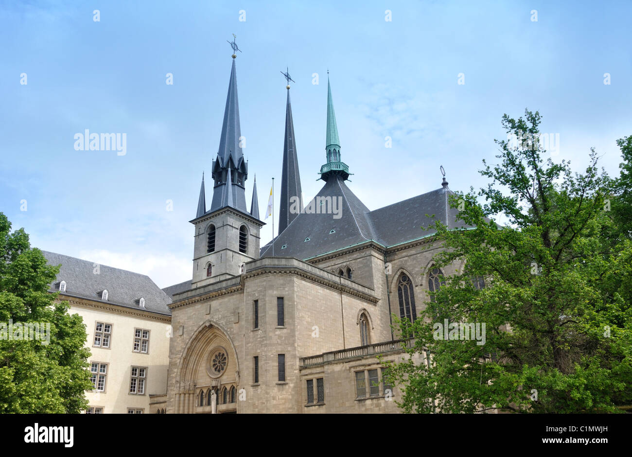 Notre-Dame Cathedral, Luxembourg City, Luxembourg Stock Photo - Alamy