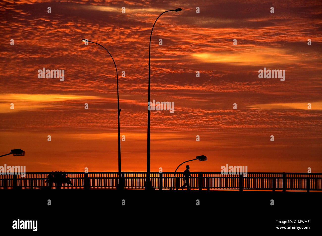 Tacna bridge over Rimac river, Lima Peru Stock Photo - Alamy