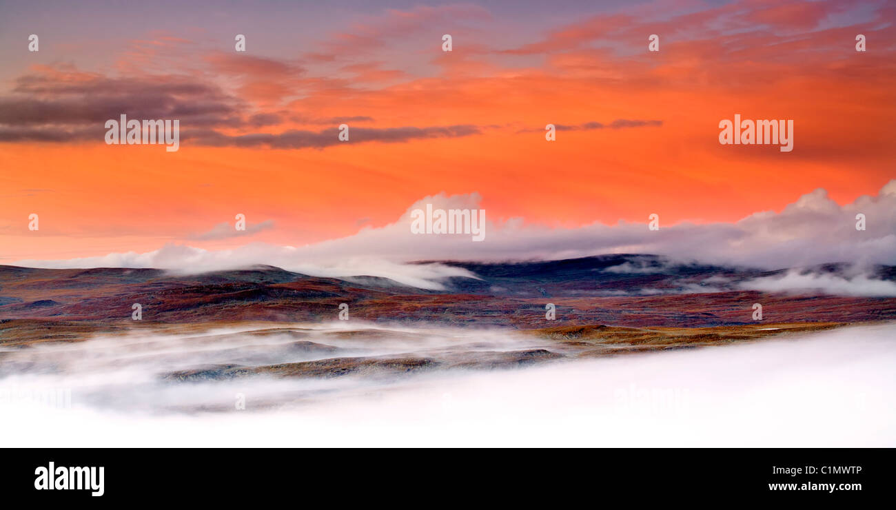 View from Mt. Saana, Lapland - Finland Stock Photo - Alamy