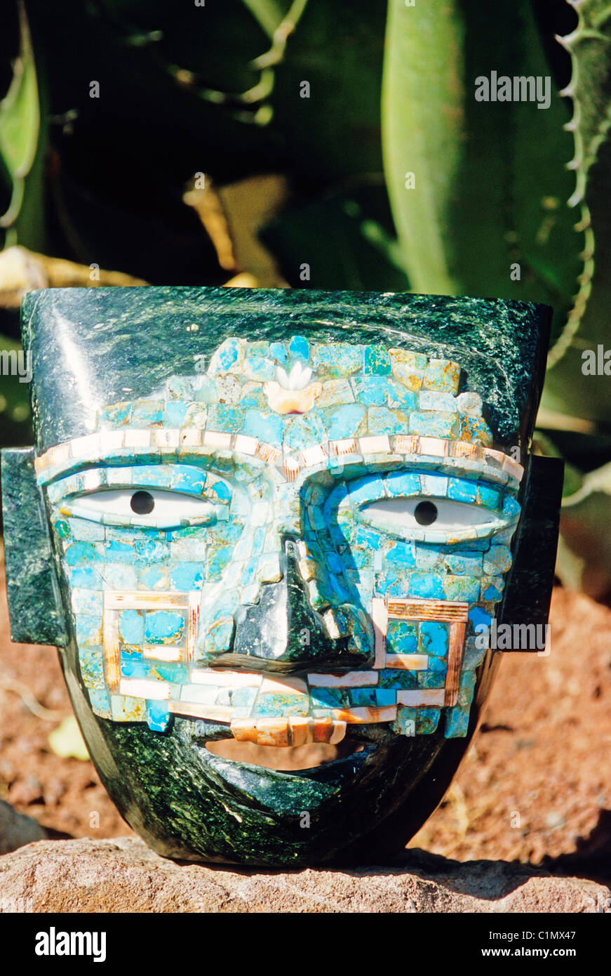 Teotihuacan Mask Classic Teotihuacan Stone Mask, Mexico Ca. A. D.