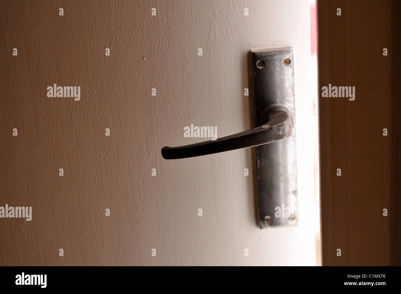 Door handle detail Stock Photo - Alamy