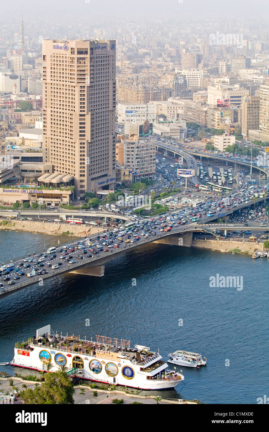 Egypt, city of Cairo, elevated view from Cairo Tower Stock Photo - Alamy