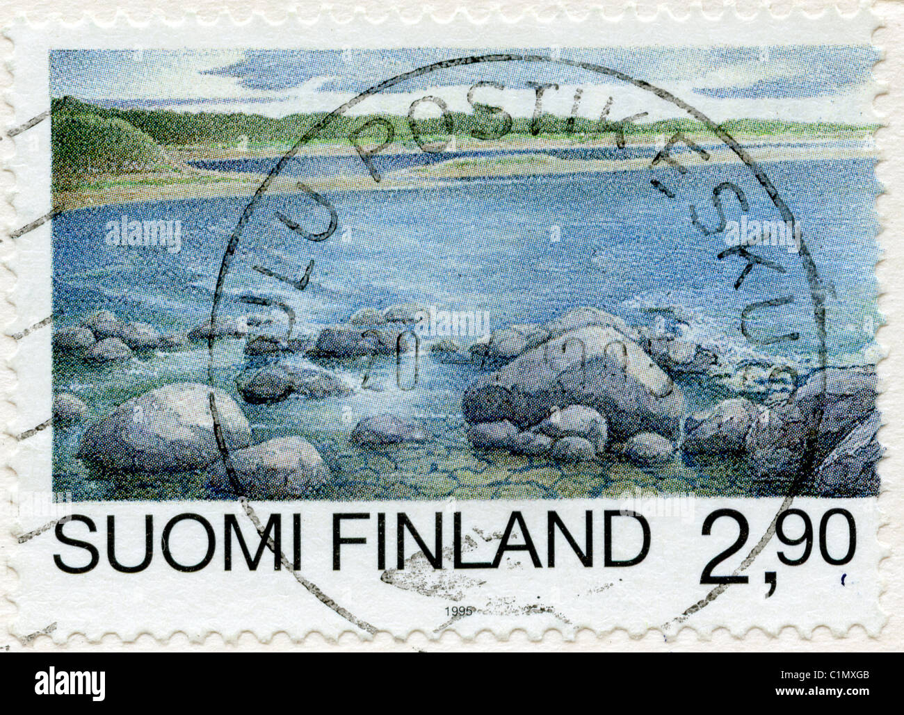 Finland postage stamp Stock Photo - Alamy