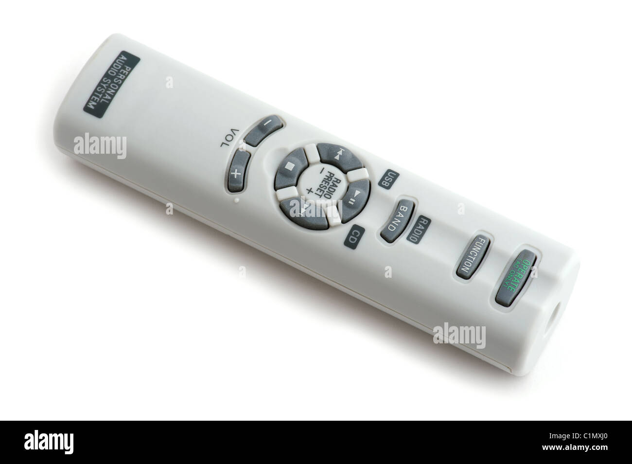 object on white - remote control close up Stock Photo - Alamy