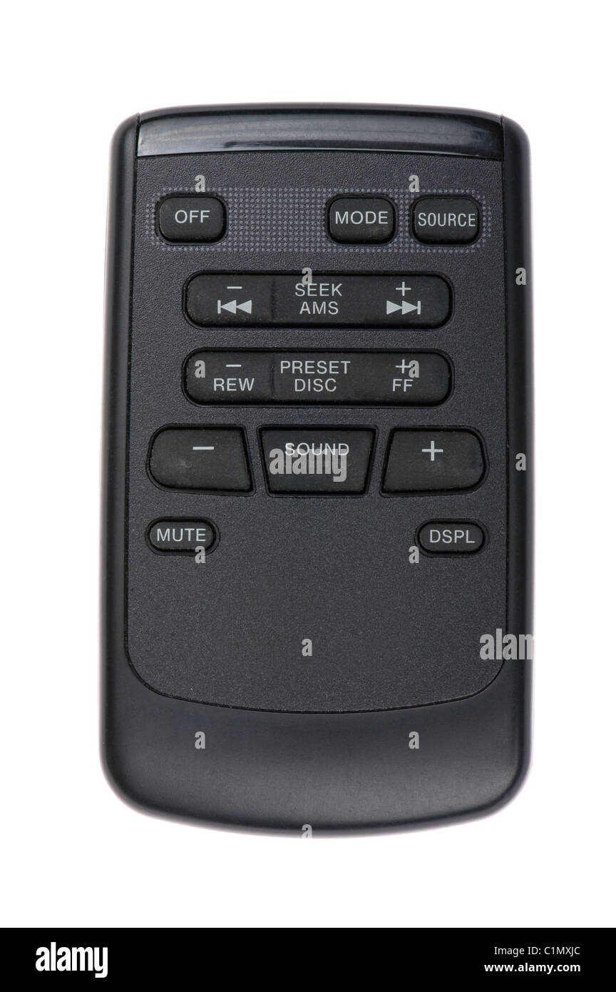 object on white - remote control close up Stock Photo - Alamy