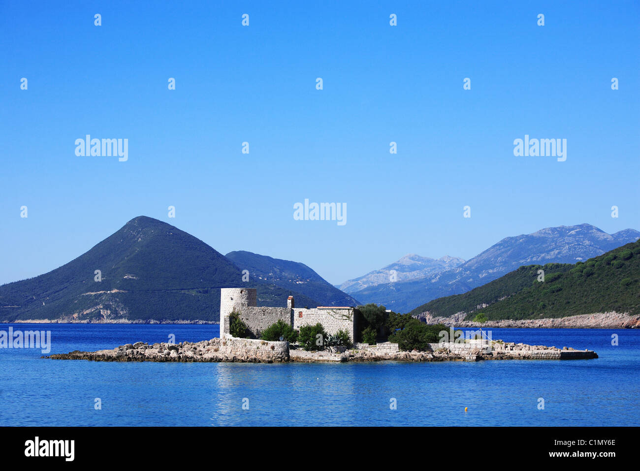 Montenegro, Adriatic coast, peninsula of Lustica, Zanjic beach Stock ...