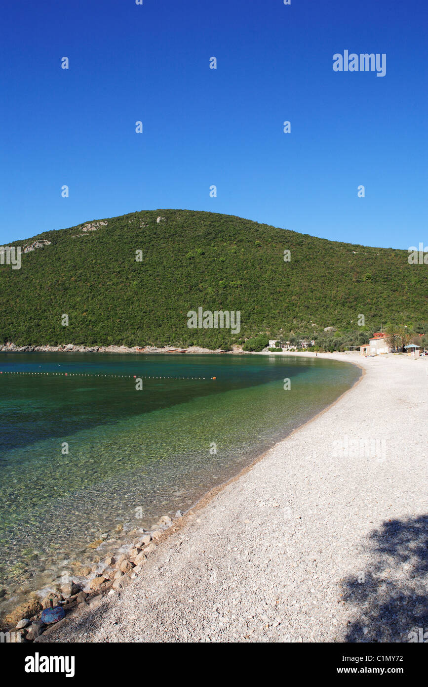 Montenegro, Adriatic coast, peninsula of Lustica, Zanjic beach Stock ...