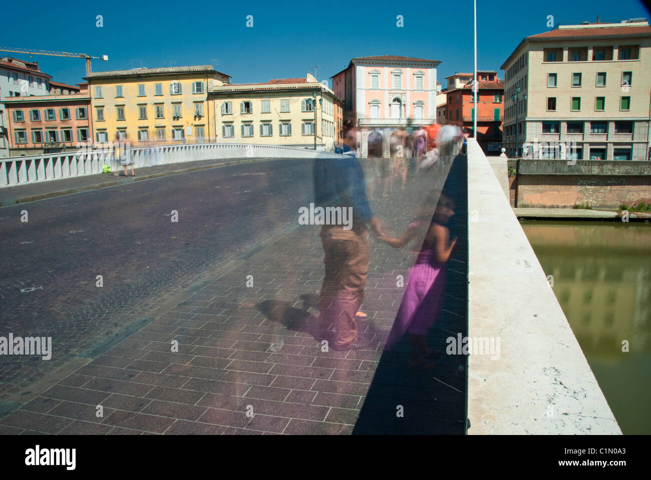 Long Exposure of Lungarni in Pisa, Italy Stock Photo - Alamy