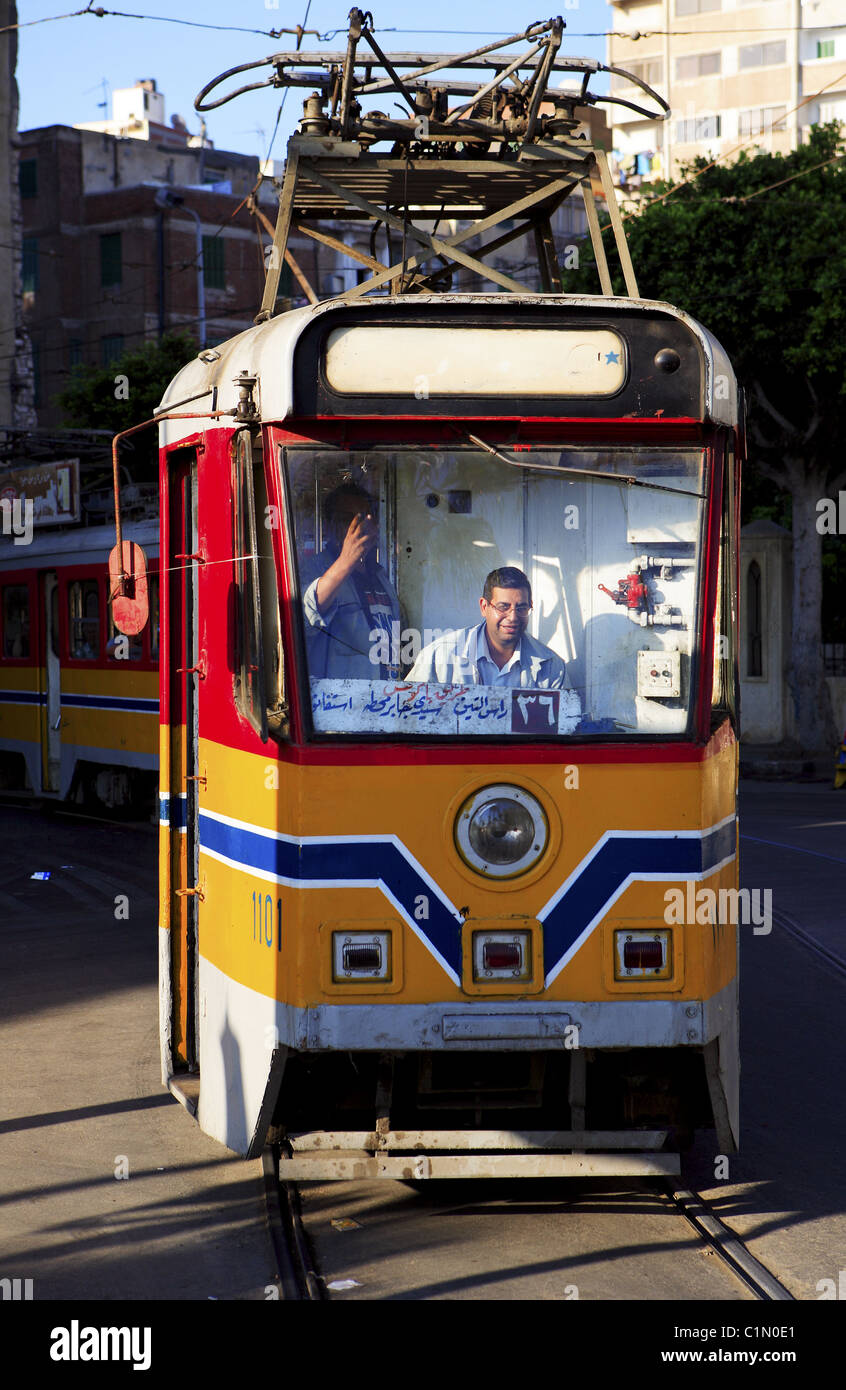 Alexandria tram egypt hi-res stock photography and images - Alamy