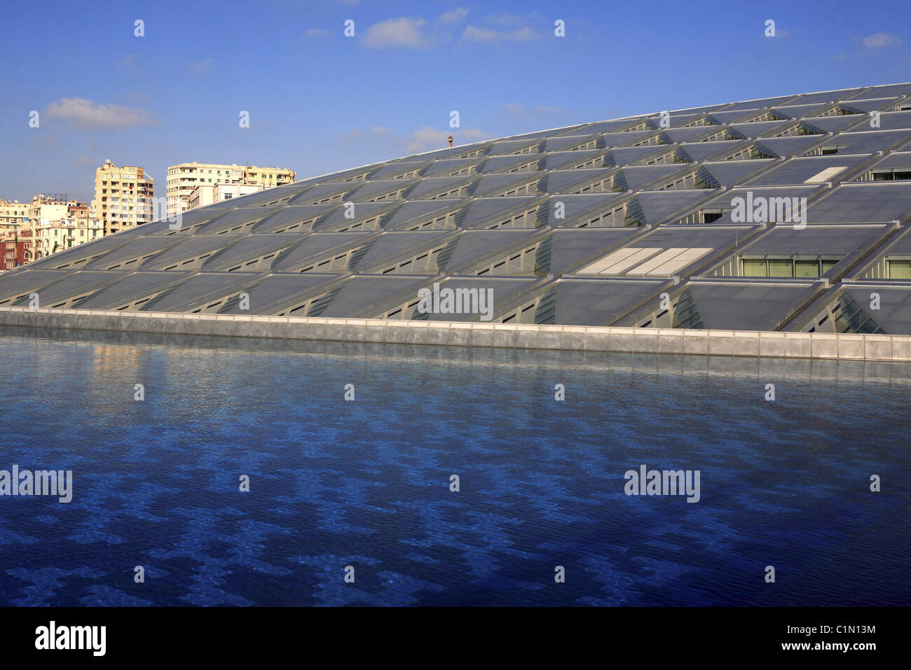 Alexandria library roof hi-res stock photography and images - Alamy