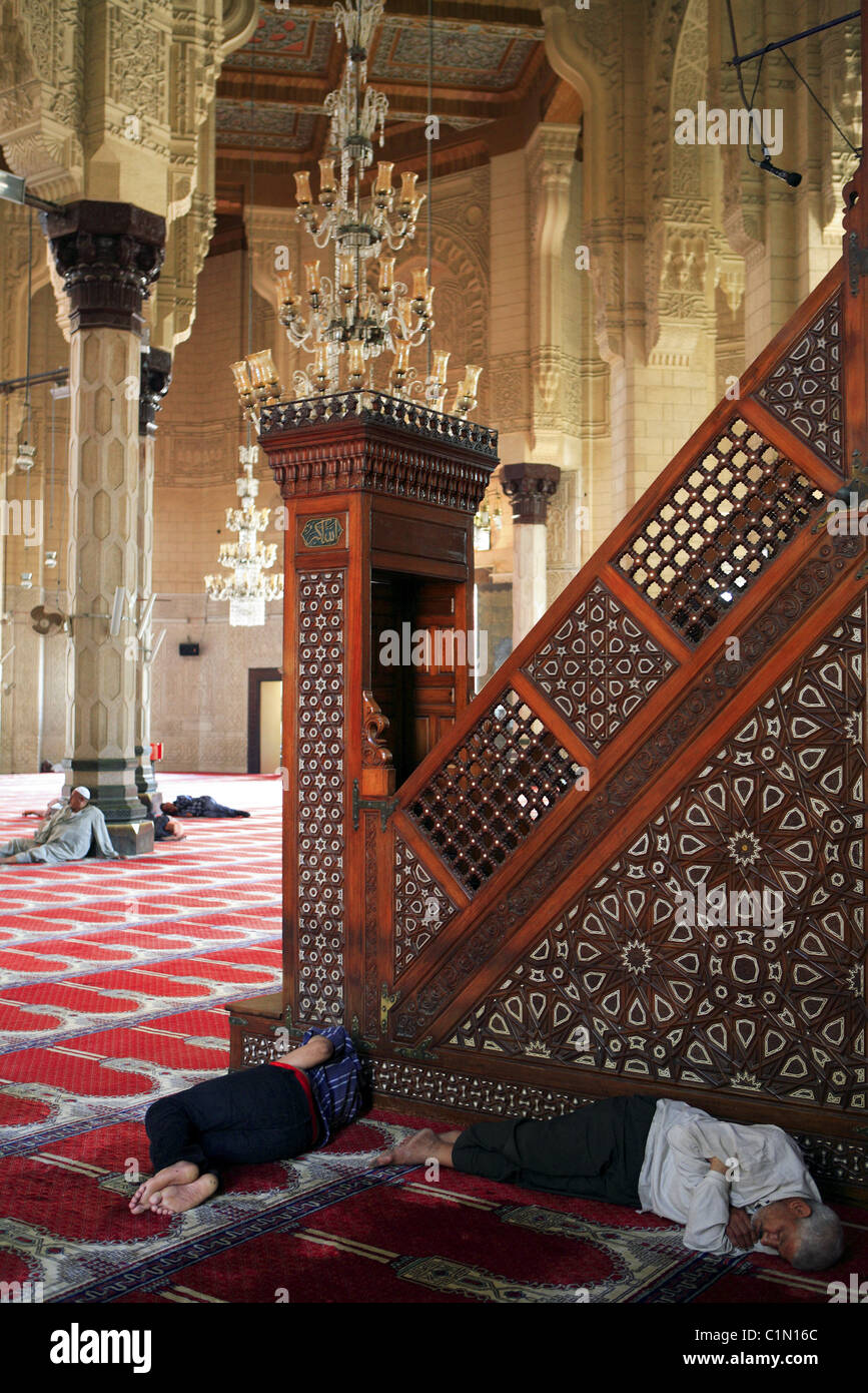 Egypt, the Mediterranean coast, Alexandria, mosque Abou Abbas al-Moursi ...
