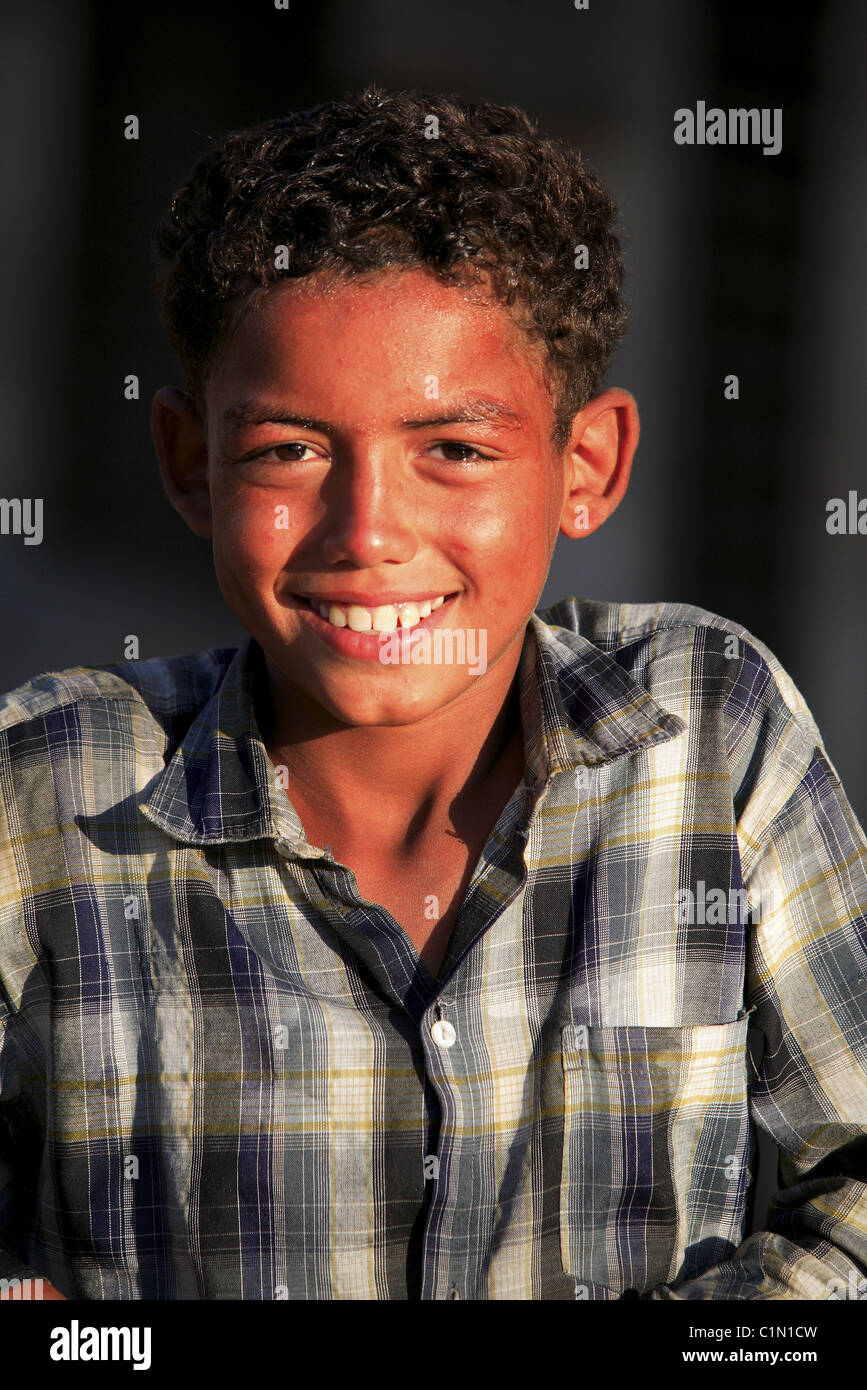 Egypt, Cairo, young boy Stock Photo - Alamy