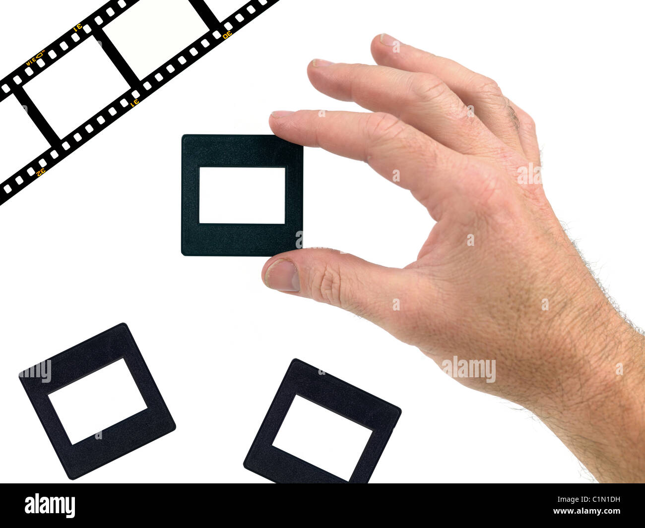 Photographic negatives isolated against a white background Stock Photo ...