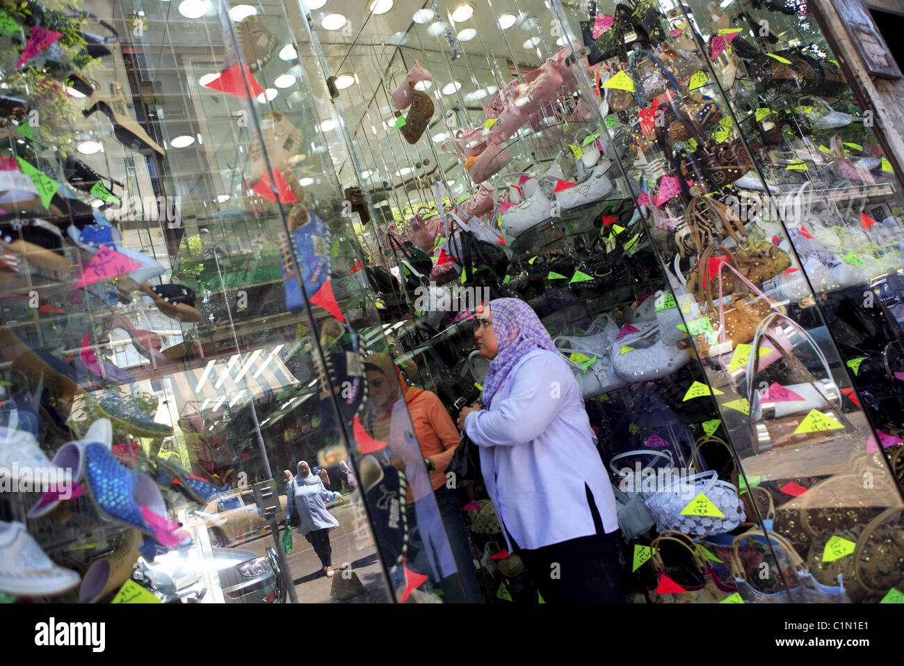 Egypt, Cairo, downtown, shopping street 26th of July Stock Photo - Alamy