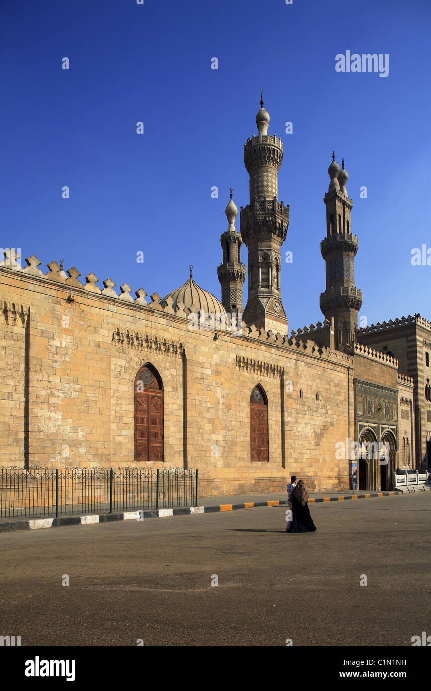 Egypt, Cairo, downtown, El Azhar mosque Stock Photo - Alamy