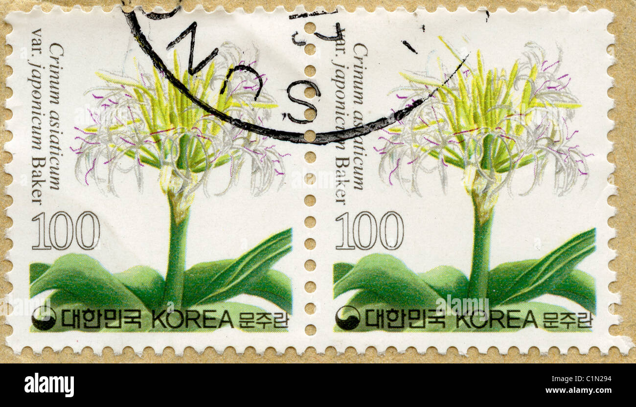 Korean postage stamp hi-res stock photography and images - Alamy