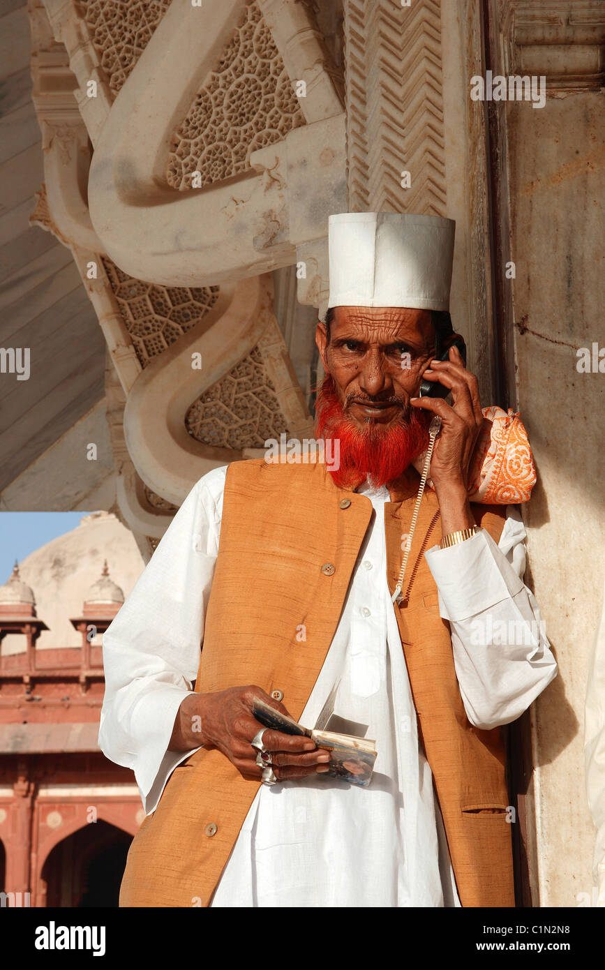 India, Uttar Pradesh, Fatehpur Sikri, Sheikh Salim Chishti's Tomb Stock ...