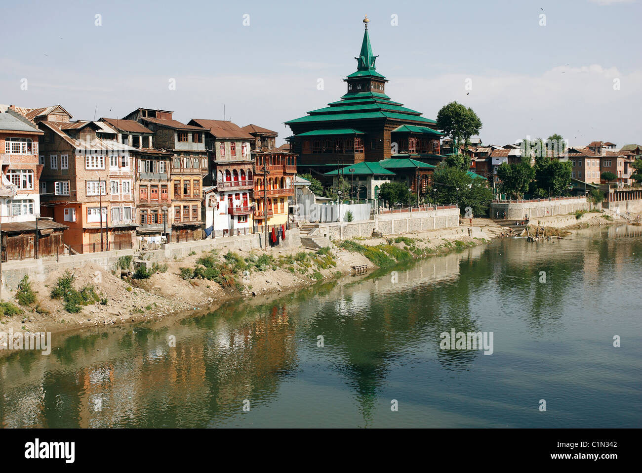 India, Jammu and Kashmir, Srinagar, Shah Hamdan mosque Stock Photo - Alamy
