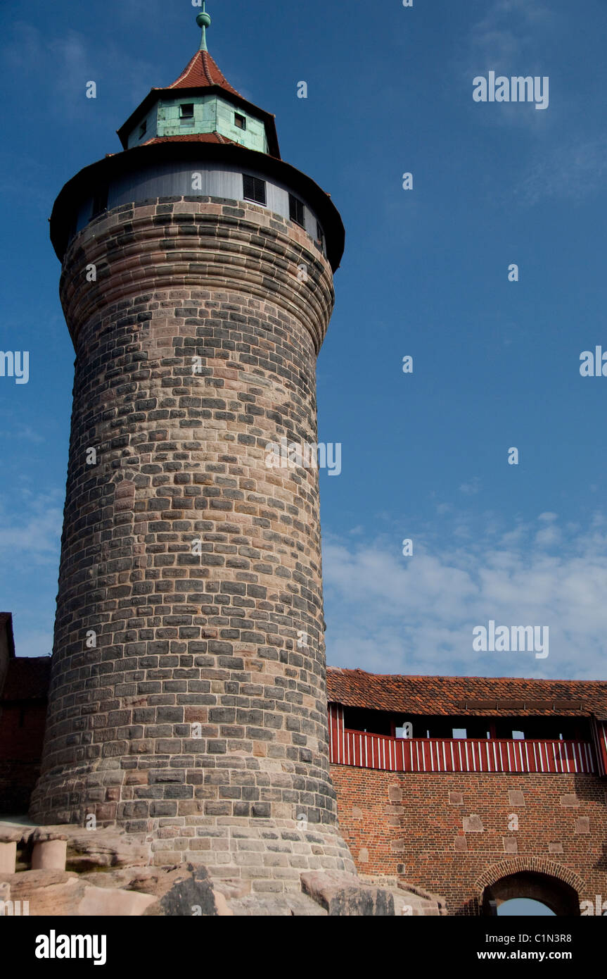 Germany, Bavaria, Nuremberg. Historic 11th century Imperial Castle (aka ...