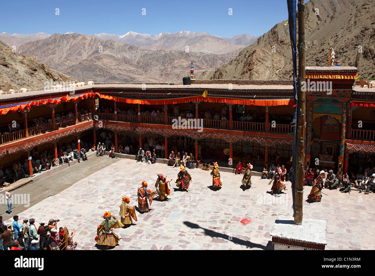 India, Jammu and Kashmir, Ladakh, Indus valley, Hemis Gompa (monastery ...