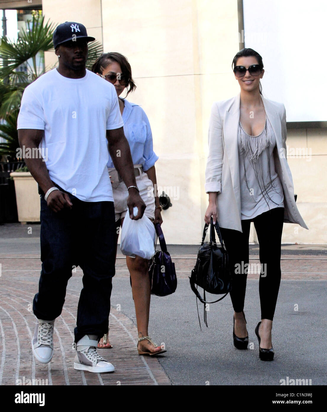 LaLa Vazquez, Kim Kardashian and Reggie Bush out shopping in Hollywood ...