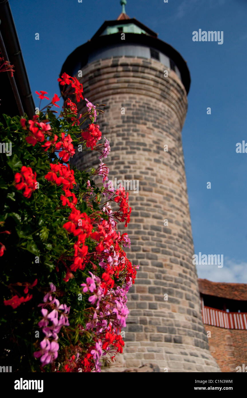Germany, Bavaria, Nuremberg. Historic 11th century Imperial Castle (aka ...
