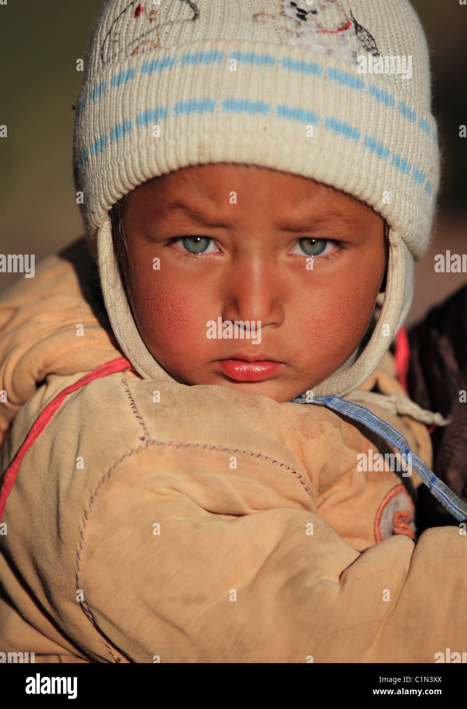 Nepali kid in Nepal Himalaya Stock Photo - Alamy