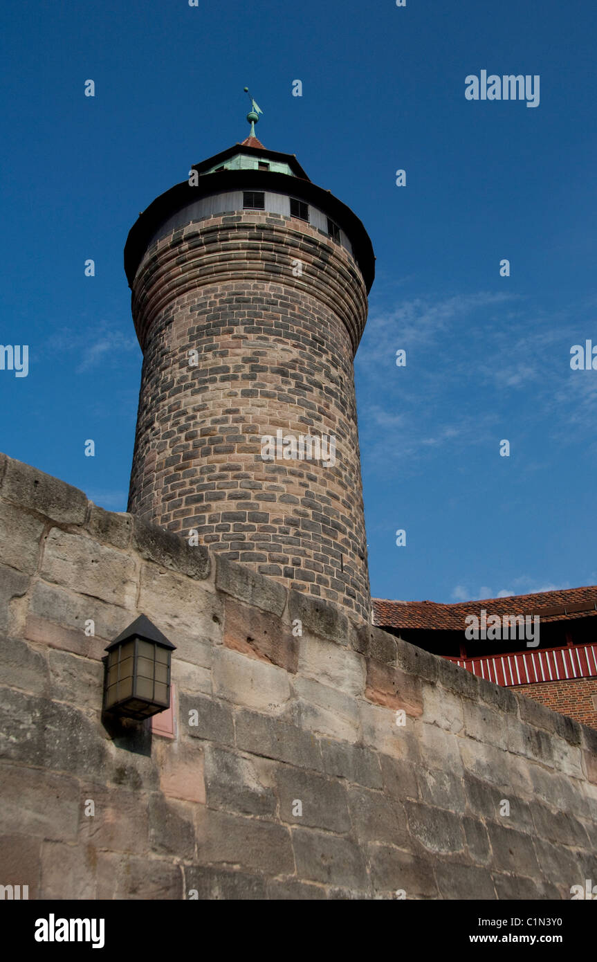 Germany, Bavaria, Nuremberg. Historic 11th century Imperial Castle (aka ...