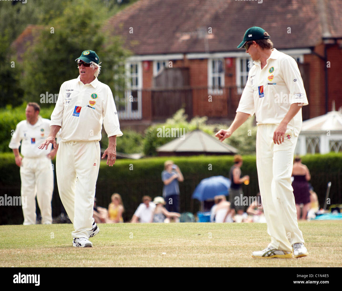 Australian fast bowler Jeff Thomson and son Matt Thomson playing ...