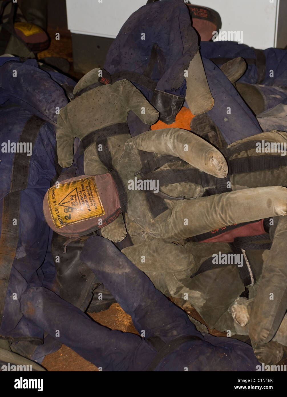 Passenger Dummies for Aircraft Fire Rescue Training Stock Photo - Alamy